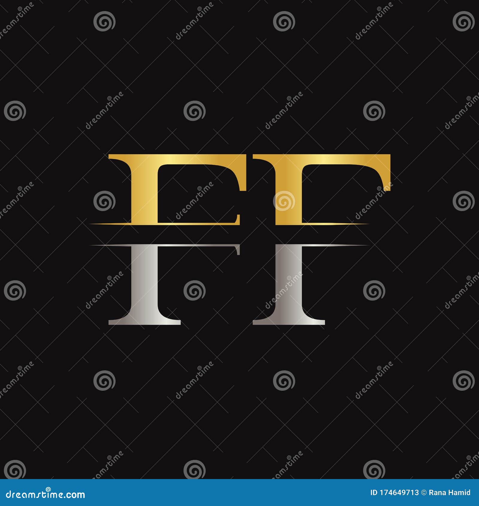 FF Letter Type Logo Design Vector Template. Abstract Letter FF Logo ...
