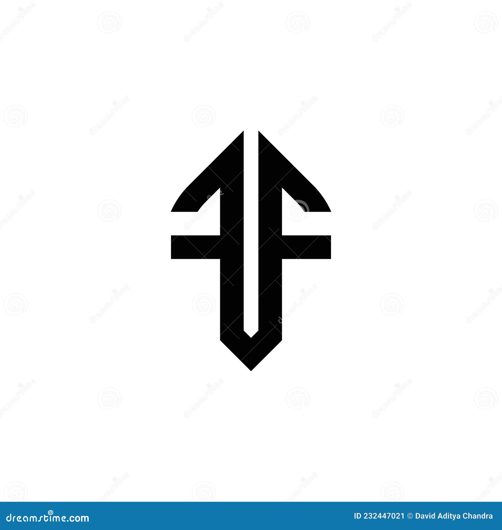 FF Logo Monogram Geometric Shape Style Stock Vector - Illustration of ...