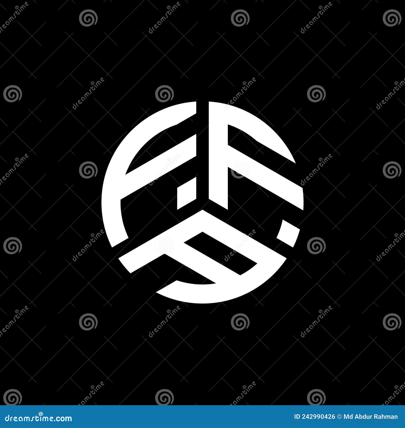 FFA Letter Logo Design on White Background. FFA Creative Initials ...