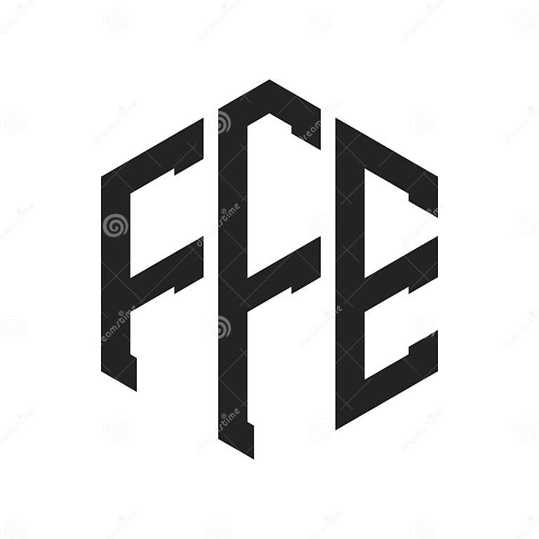 FFE Logo Design. Initial Letter FFE Monogram Logo Using Hexagon Shape ...