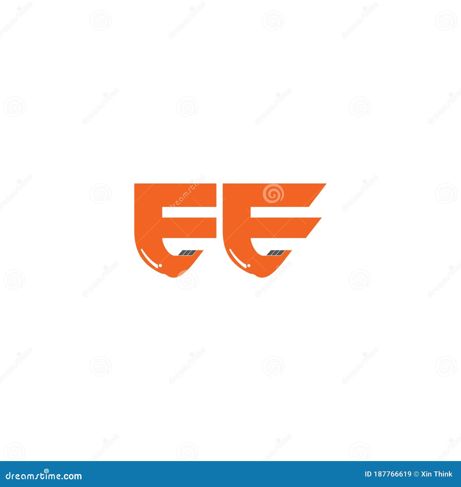 FFFF Letter Logo Icon Design Template Elements Stock Vector ...