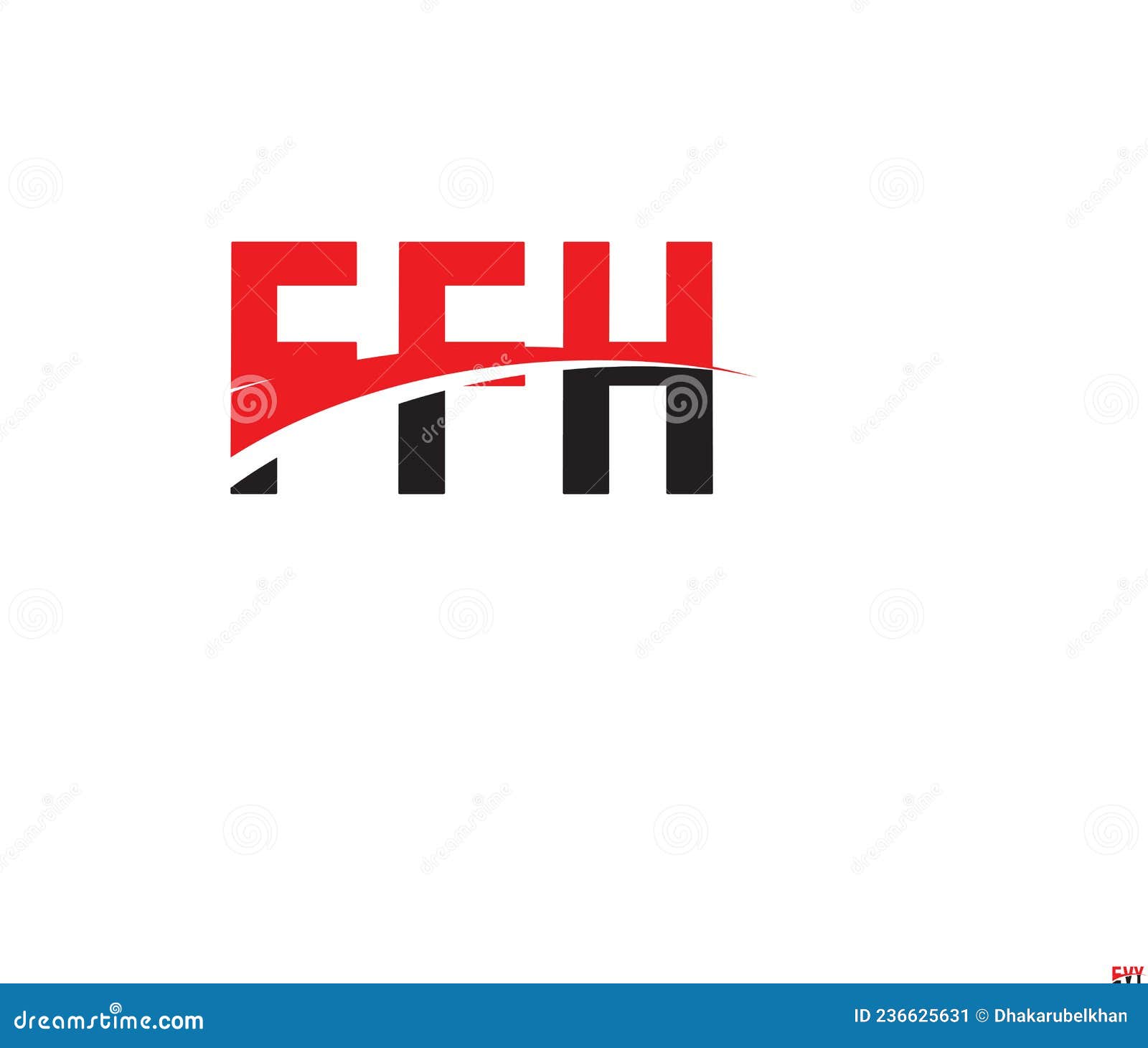 FFH Letter Initial Logo Design Vector Illustration Stock Vector ...