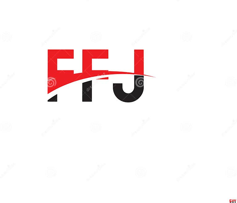 FFJ Letter Initial Logo Design Vector Illustration Stock Vector ...