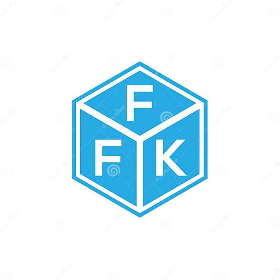 FFK Letter Logo Design on Black Background. FFK Creative Initials ...