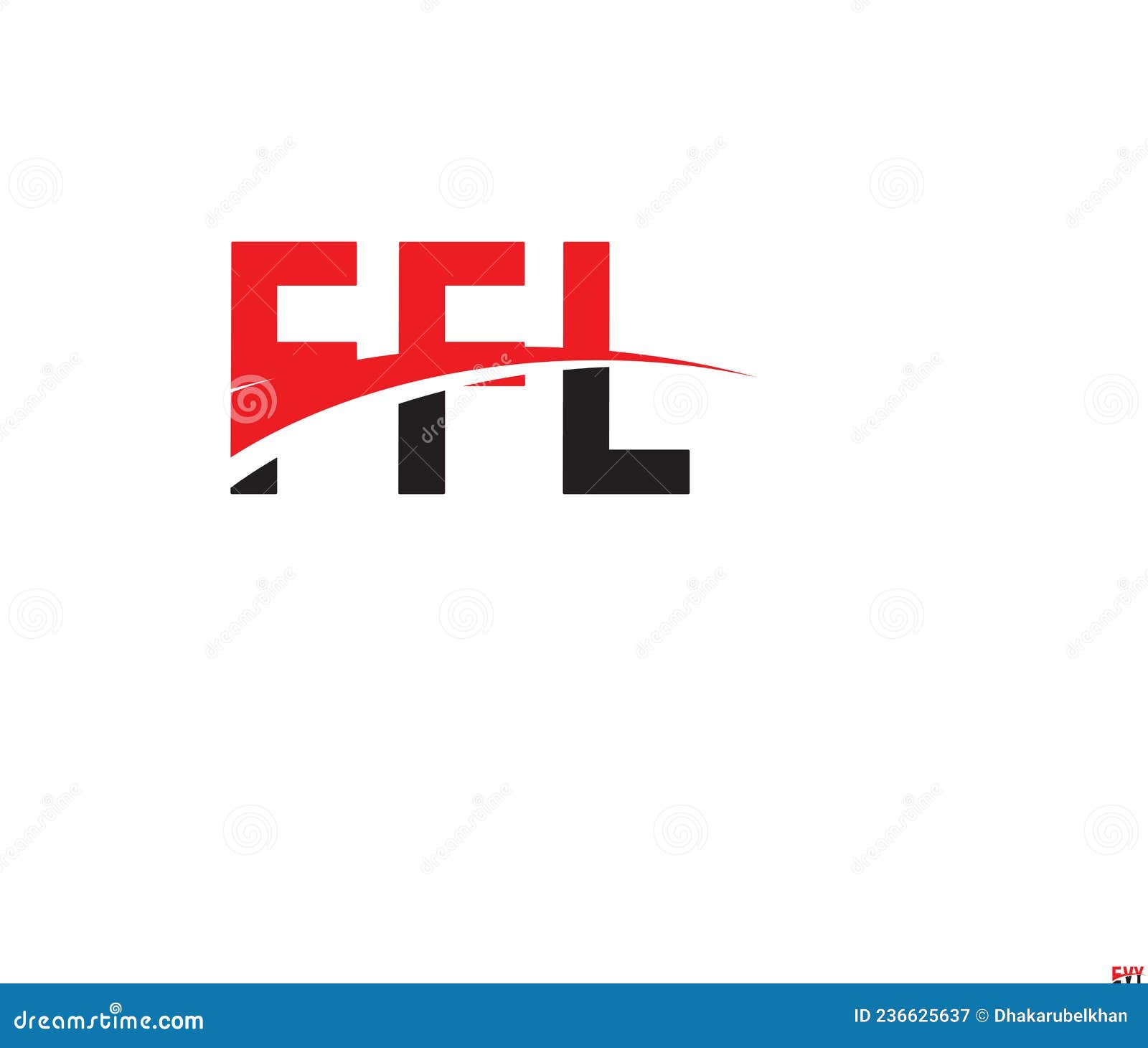 FFL Letter Initial Logo Design Vector Illustration Stock Vector ...