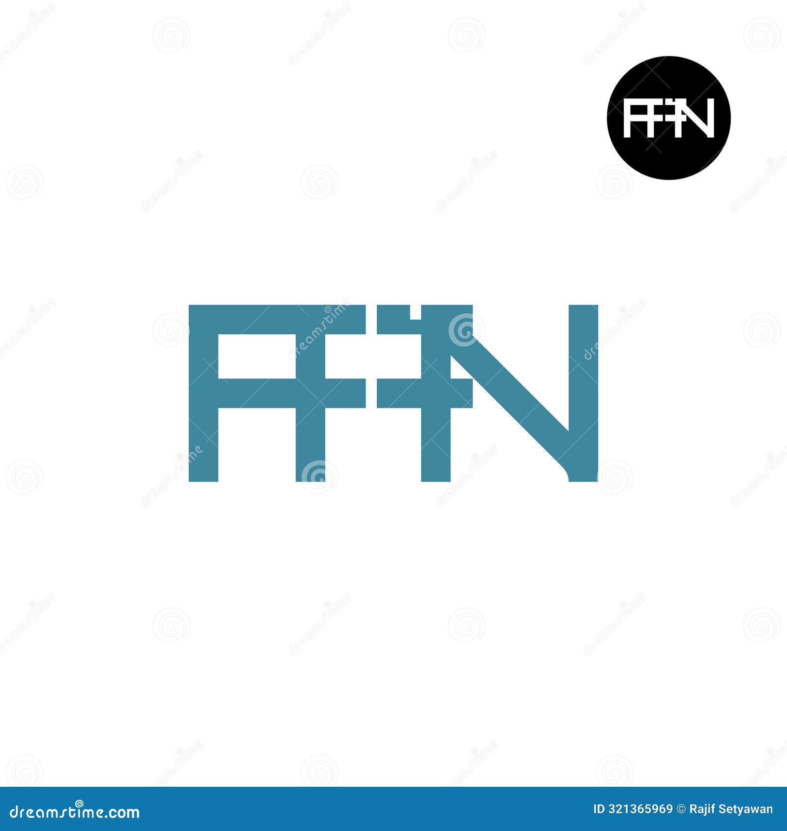FFN Logo Letter Monogram Design Stock Vector - Illustration of design ...