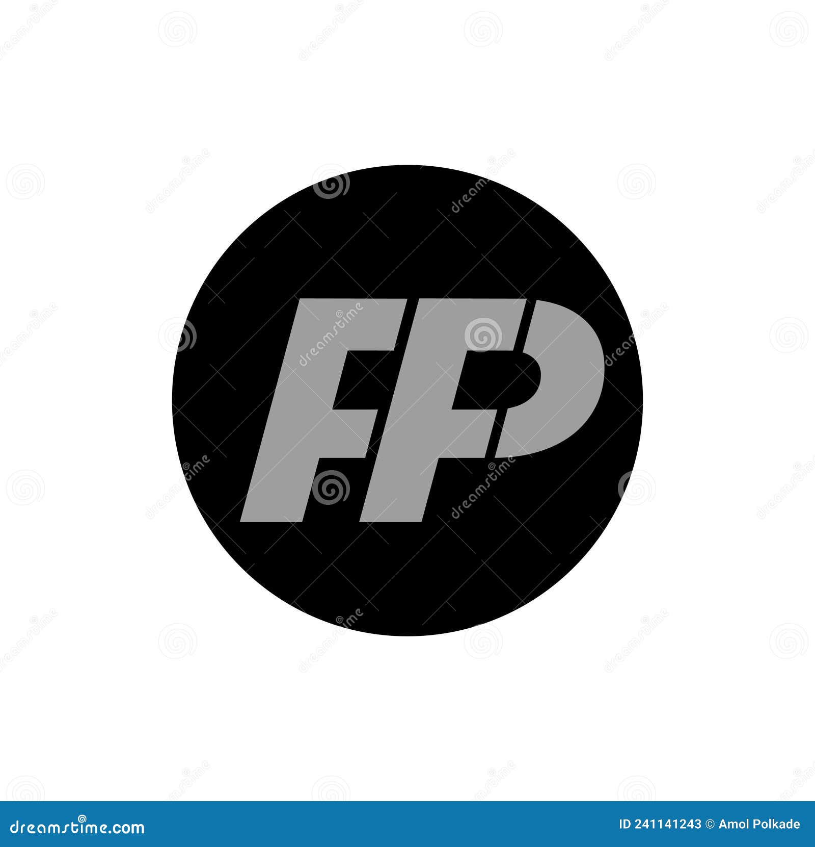 FFP Company Name Initial Letters Monogram. FFP Icon Stock Illustration ...