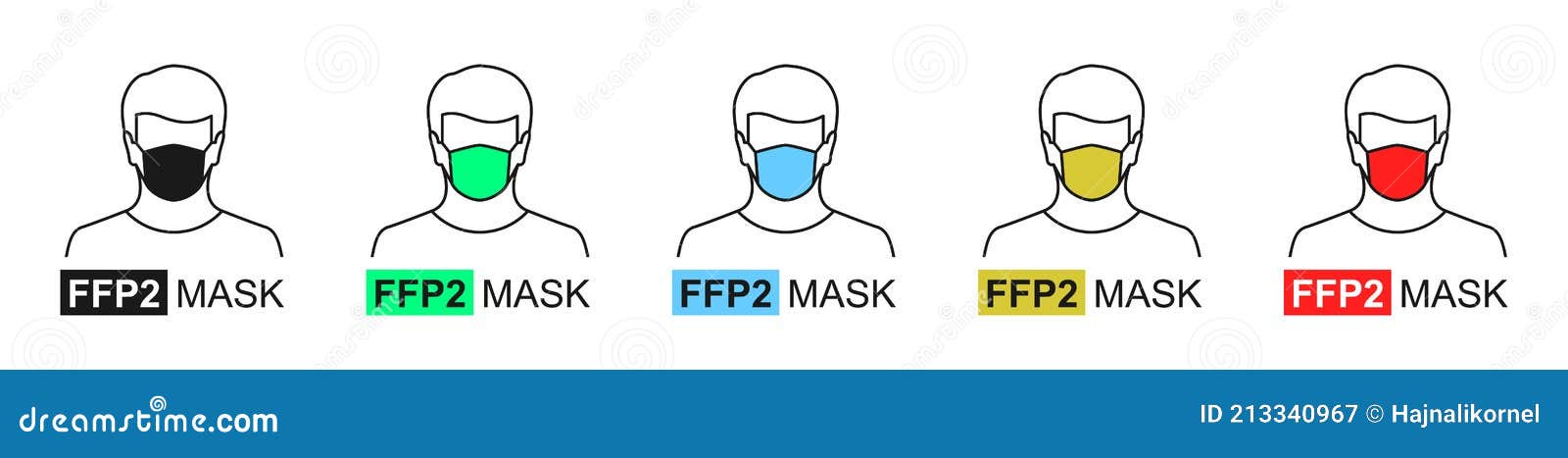 FFP2 Face Mask Icon Symbol Sign Flat Design Vector Illustration ...