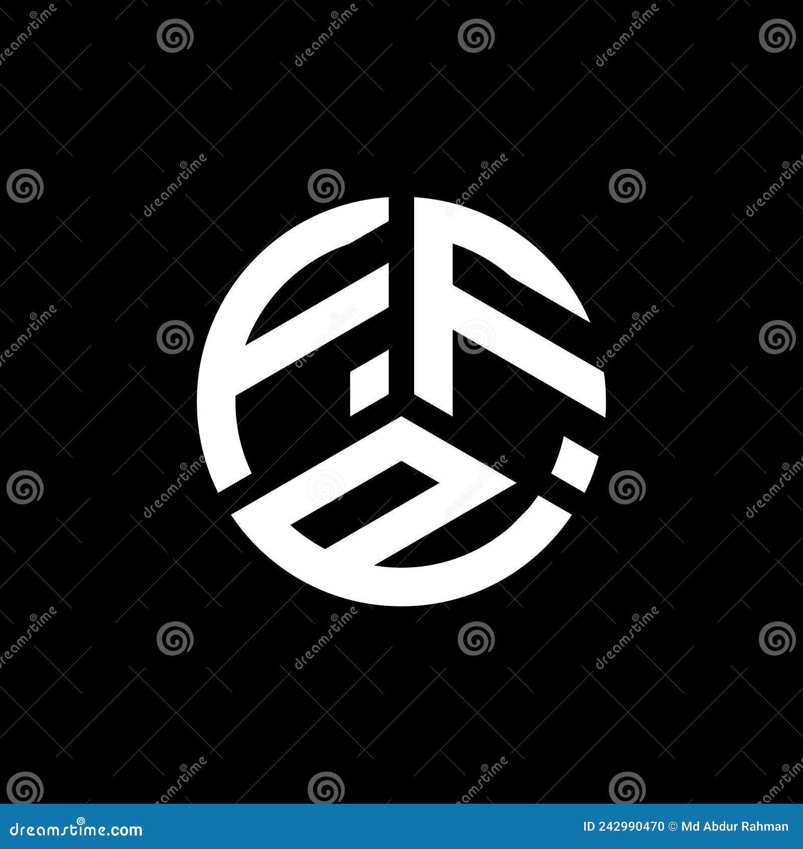 FFP Letter Logo Design on White Background. FFP Creative Initials ...