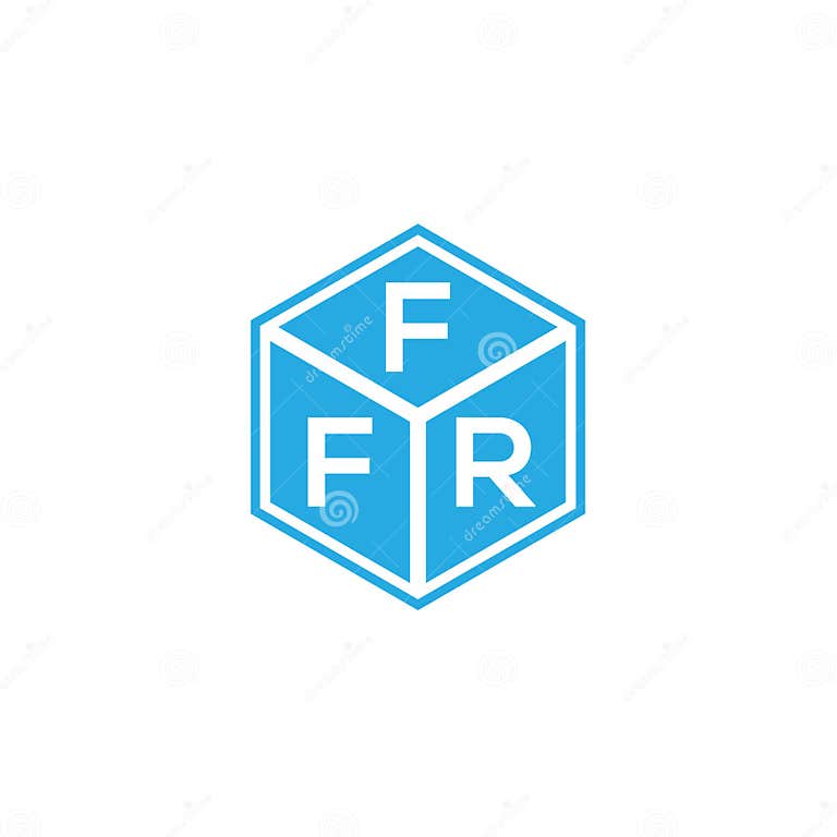 FFR Letter Logo Design on Black Background. FFR Creative Initials ...