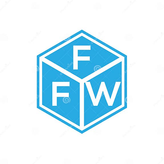 FFW Letter Logo Design on Black Background. FFW Creative Initials ...