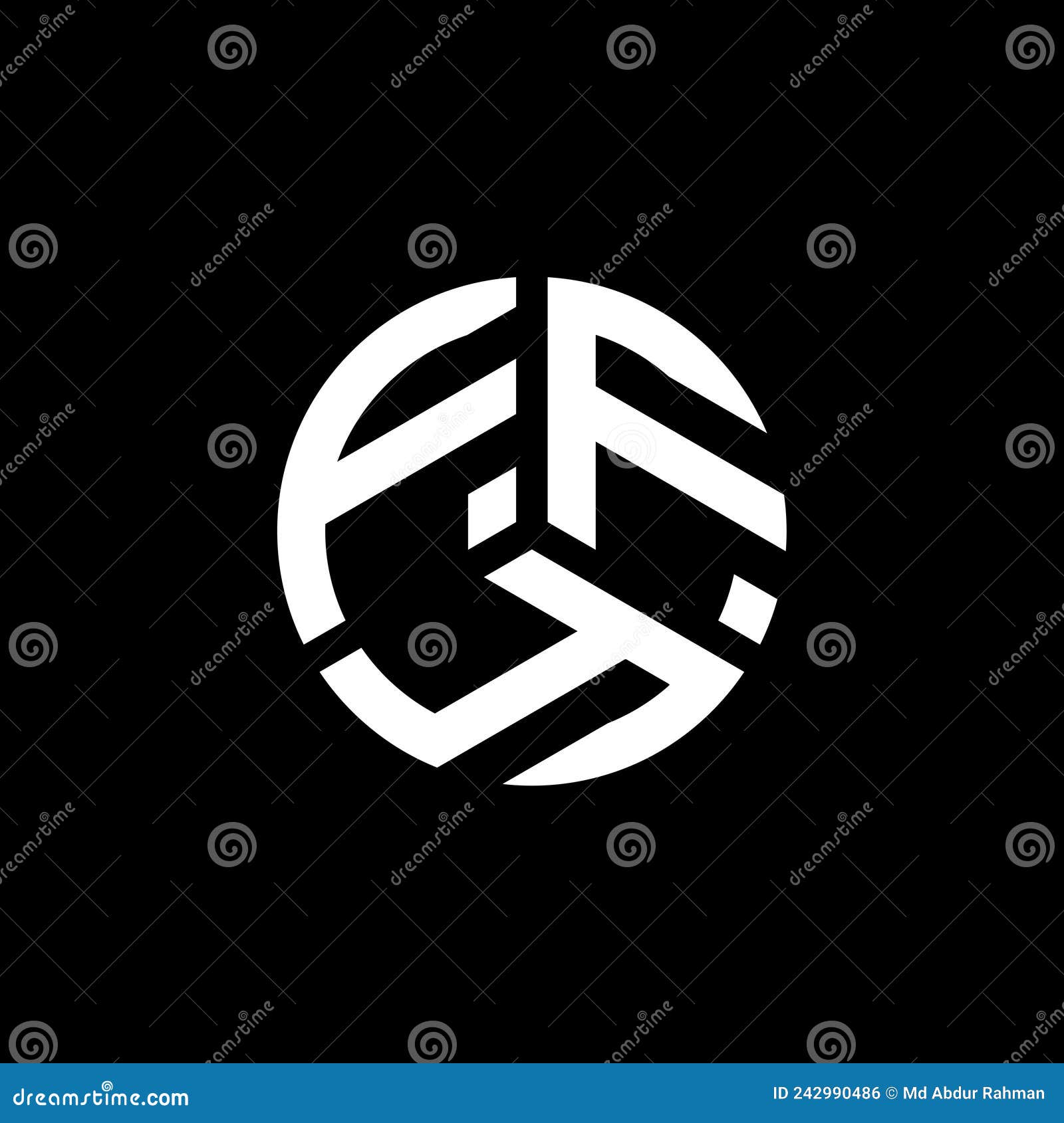 FFY Letter Logo Design on White Background. FFY Creative Initials ...