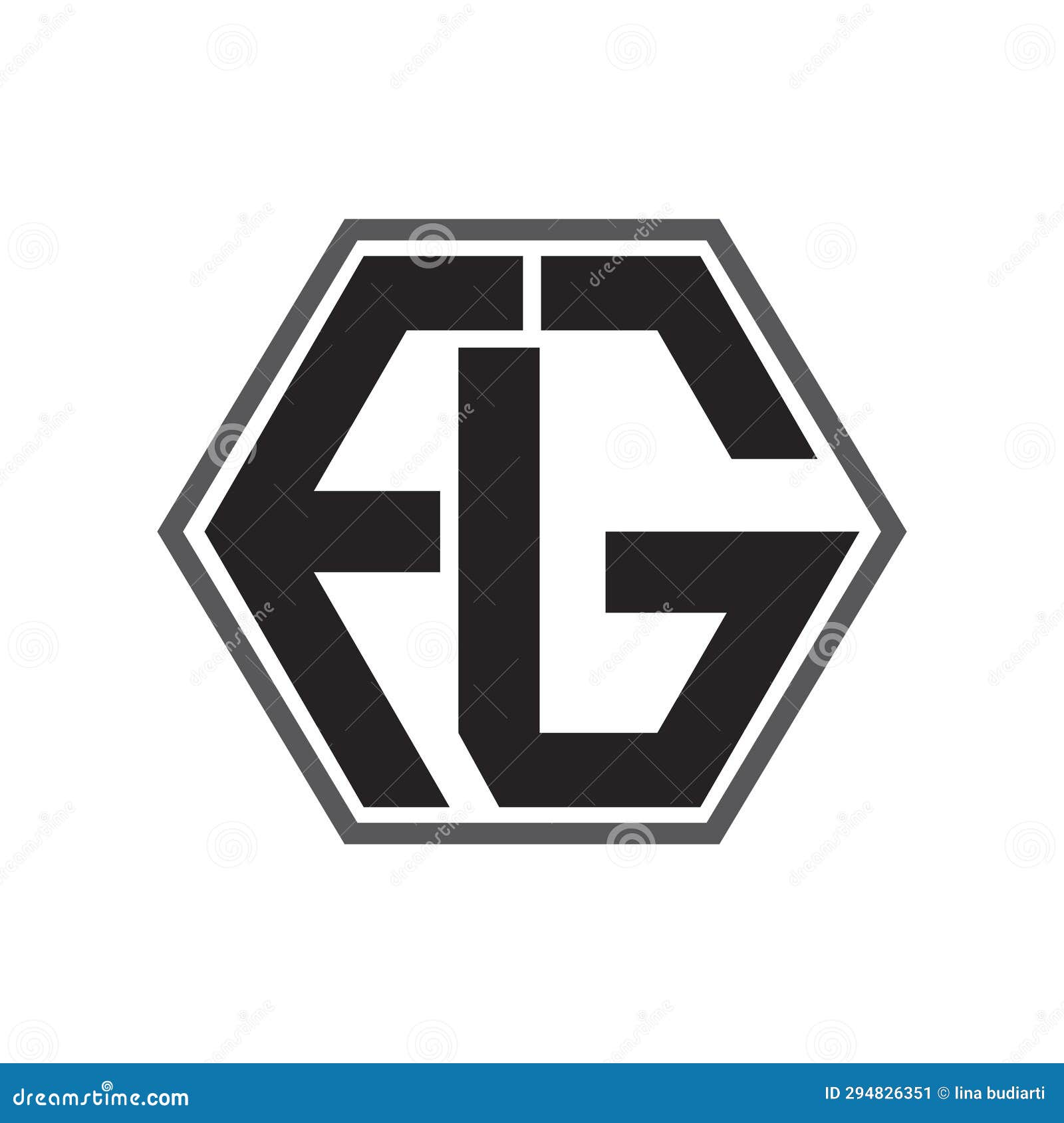 FG letter logo stock illustration. Illustration of company - 294826351