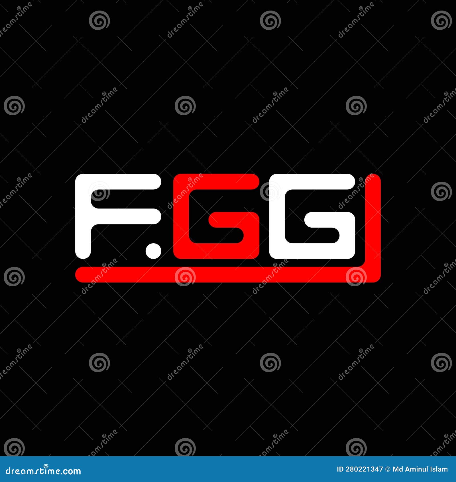 FGG Letter Logo Creative Design with Vector Graphic, FGG Stock Vector ...