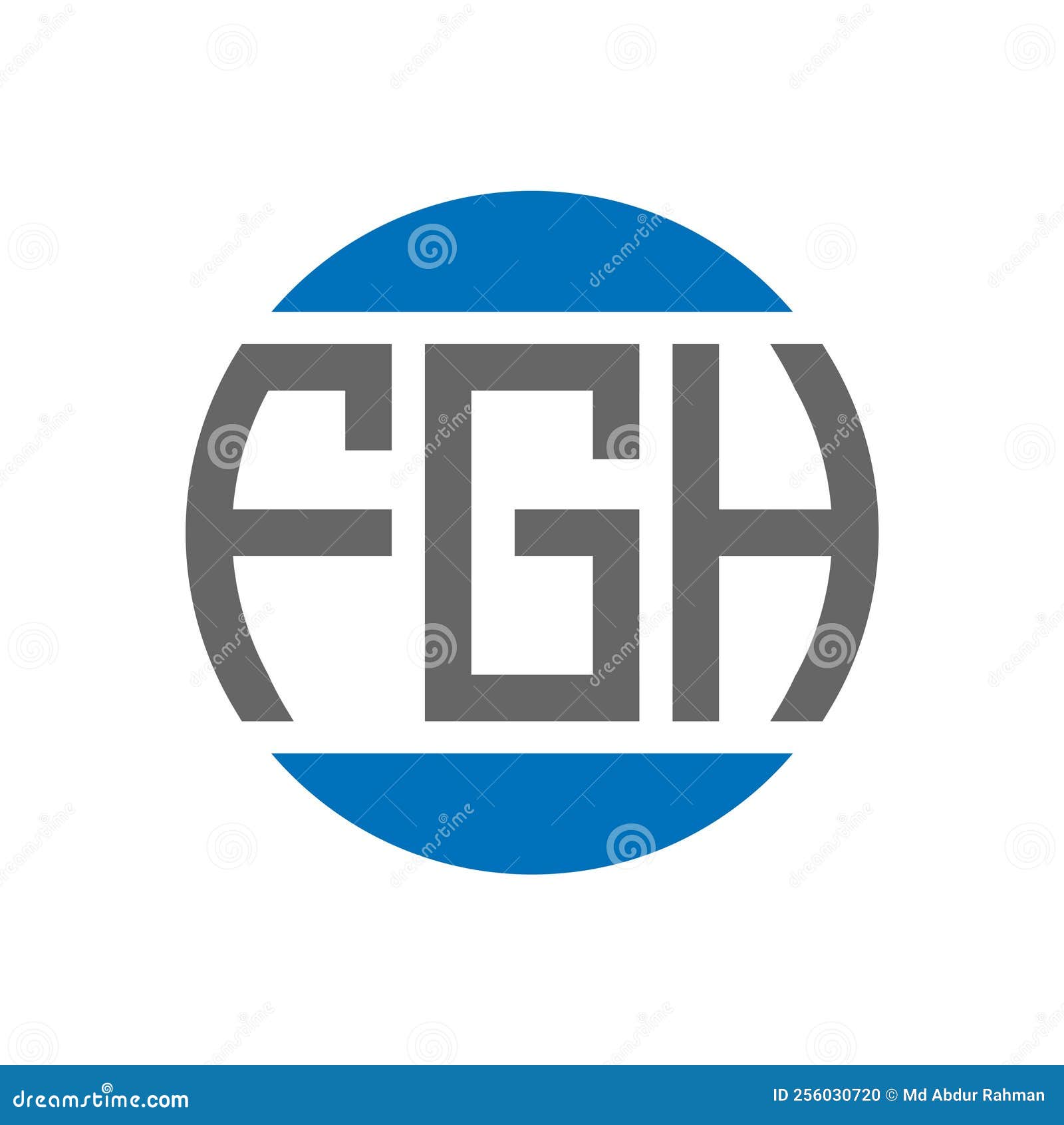 FGH Letter Logo Design on White Background. FGH Creative Initials ...