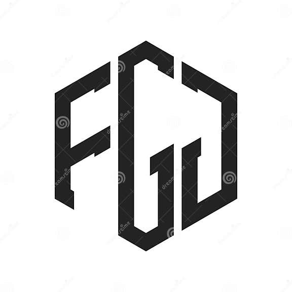 FGJ Logo Design. Initial Letter FGJ Monogram Logo Using Hexagon Shape ...