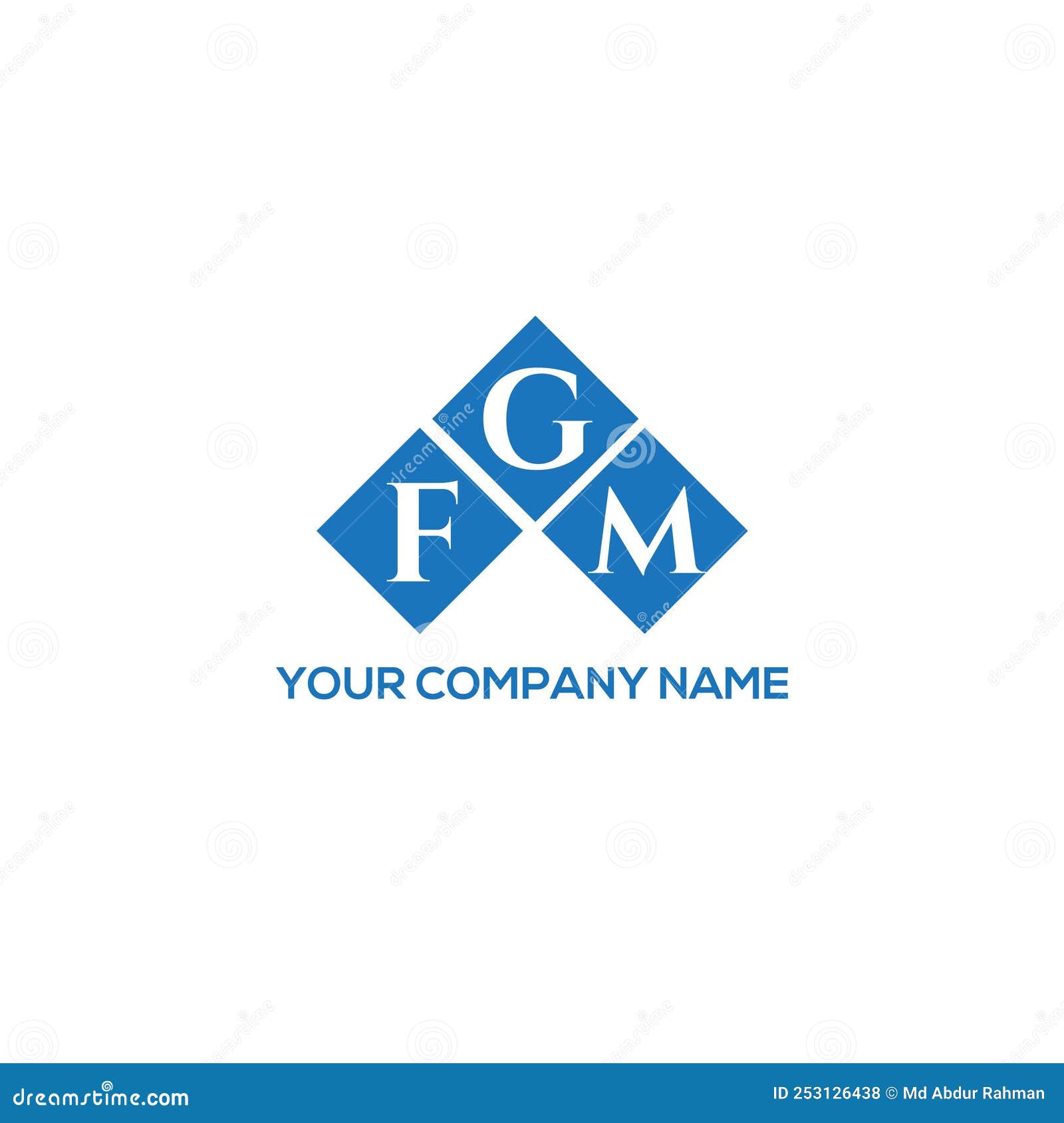 FGM Letter Logo Design On WHITE Background. FGM Creative Initials ...