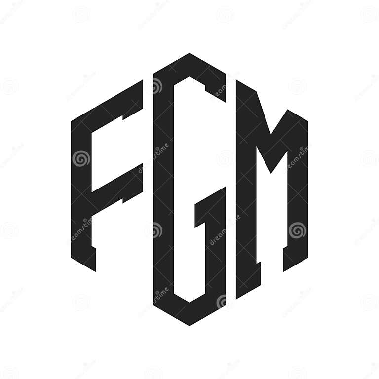 FGM Logo Design. Initial Letter FGM Monogram Logo Using Hexagon Shape ...