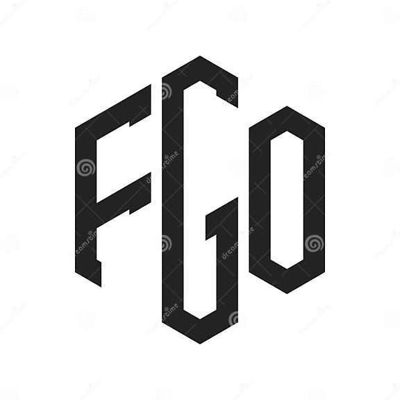 FGO Logo Design. Initial Letter FGO Monogram Logo Using Hexagon Shape ...