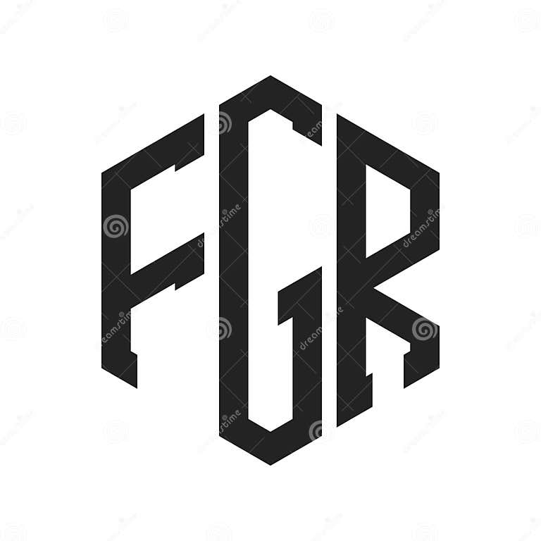 FGR Logo Design. Initial Letter FGR Monogram Logo Using Hexagon Shape ...