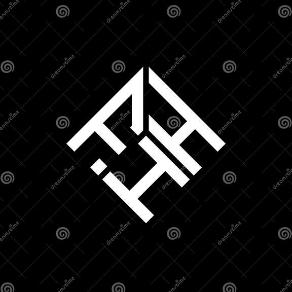 FHH Letter Logo Design on Black Background. FHH Creative Initials ...