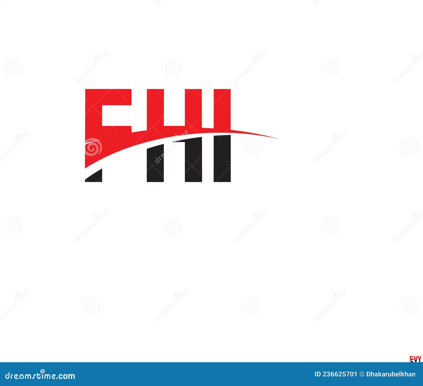 FHI Letter Initial Logo Design Vector Illustration Stock Vector ...