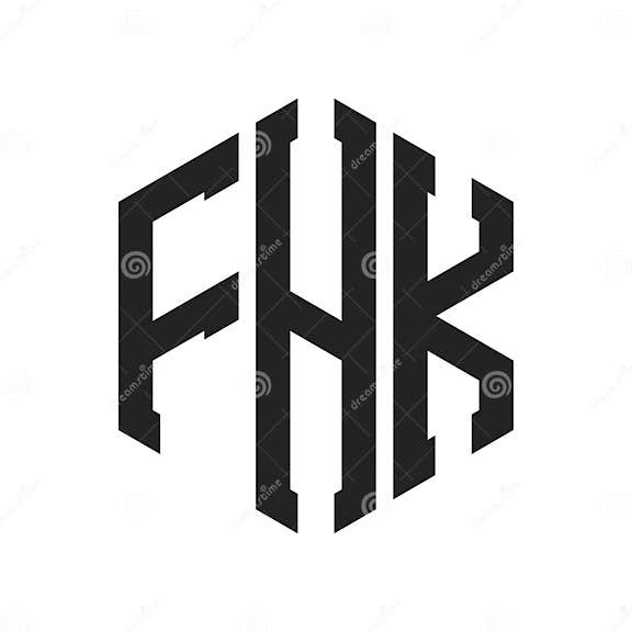 FHK Logo Design. Initial Letter FHK Monogram Logo Using Hexagon Shape ...