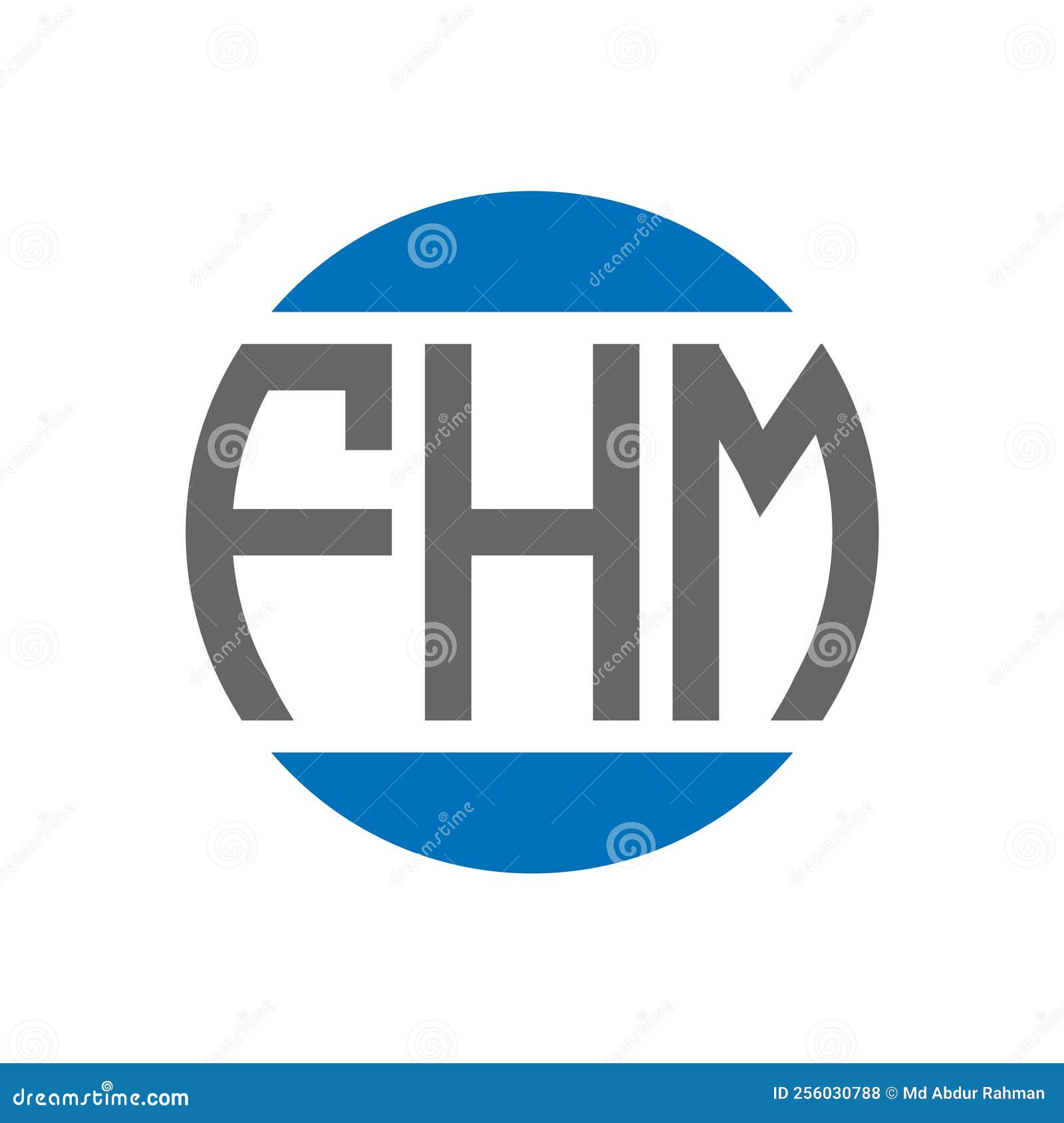 FHM Letter Logo Design on White Background. FHM Creative Initials ...