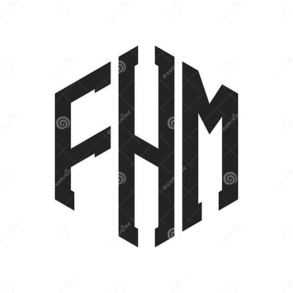 FHM Logo Design. Initial Letter FHM Monogram Logo Using Hexagon Shape ...