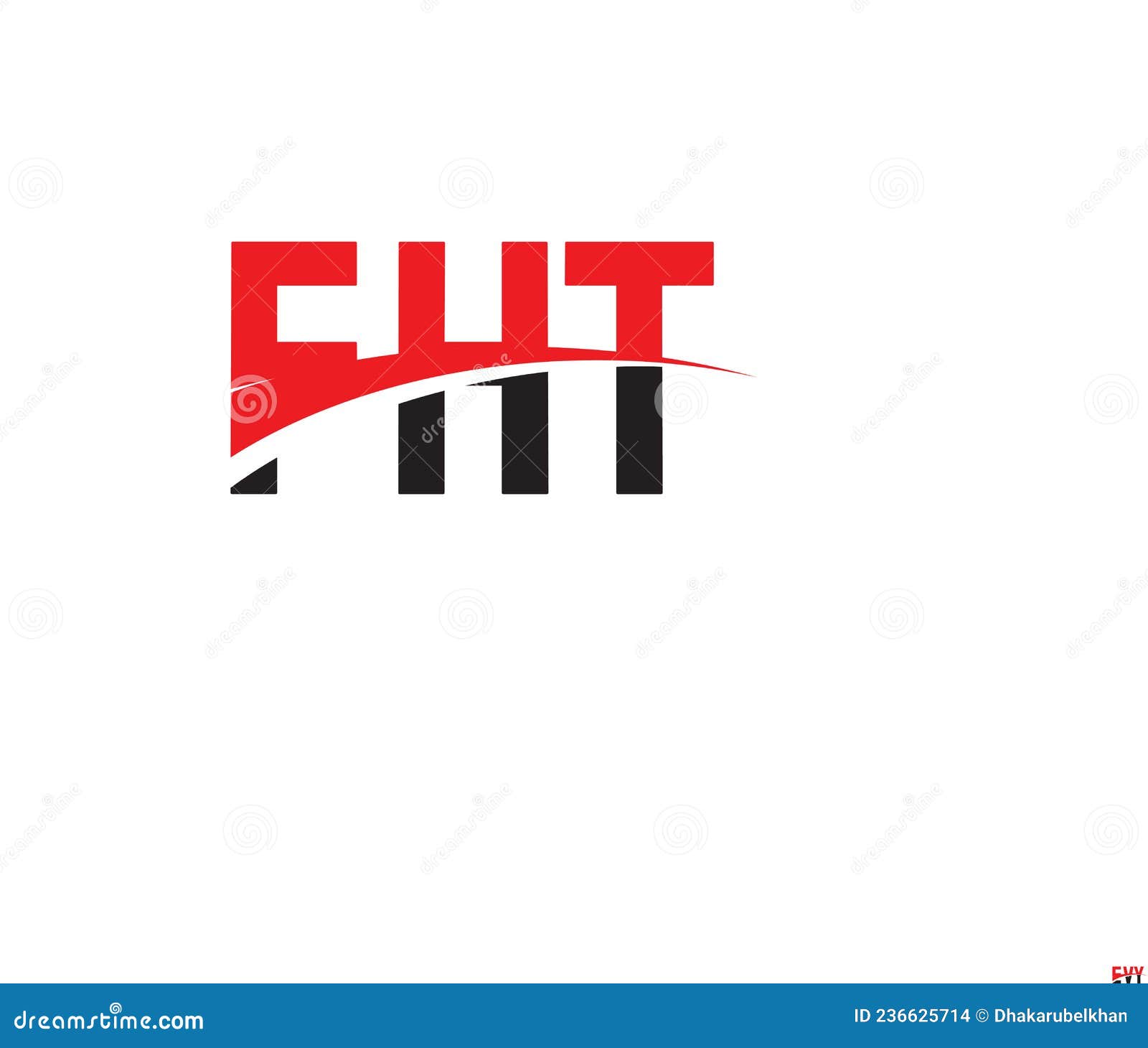 FHT Letter Initial Logo Design Vector Illustration Stock Vector ...