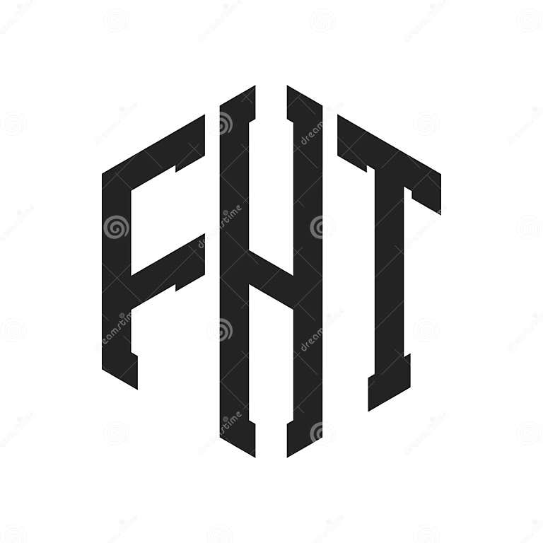 FHT Logo Design. Initial Letter FHT Monogram Logo Using Hexagon Shape ...