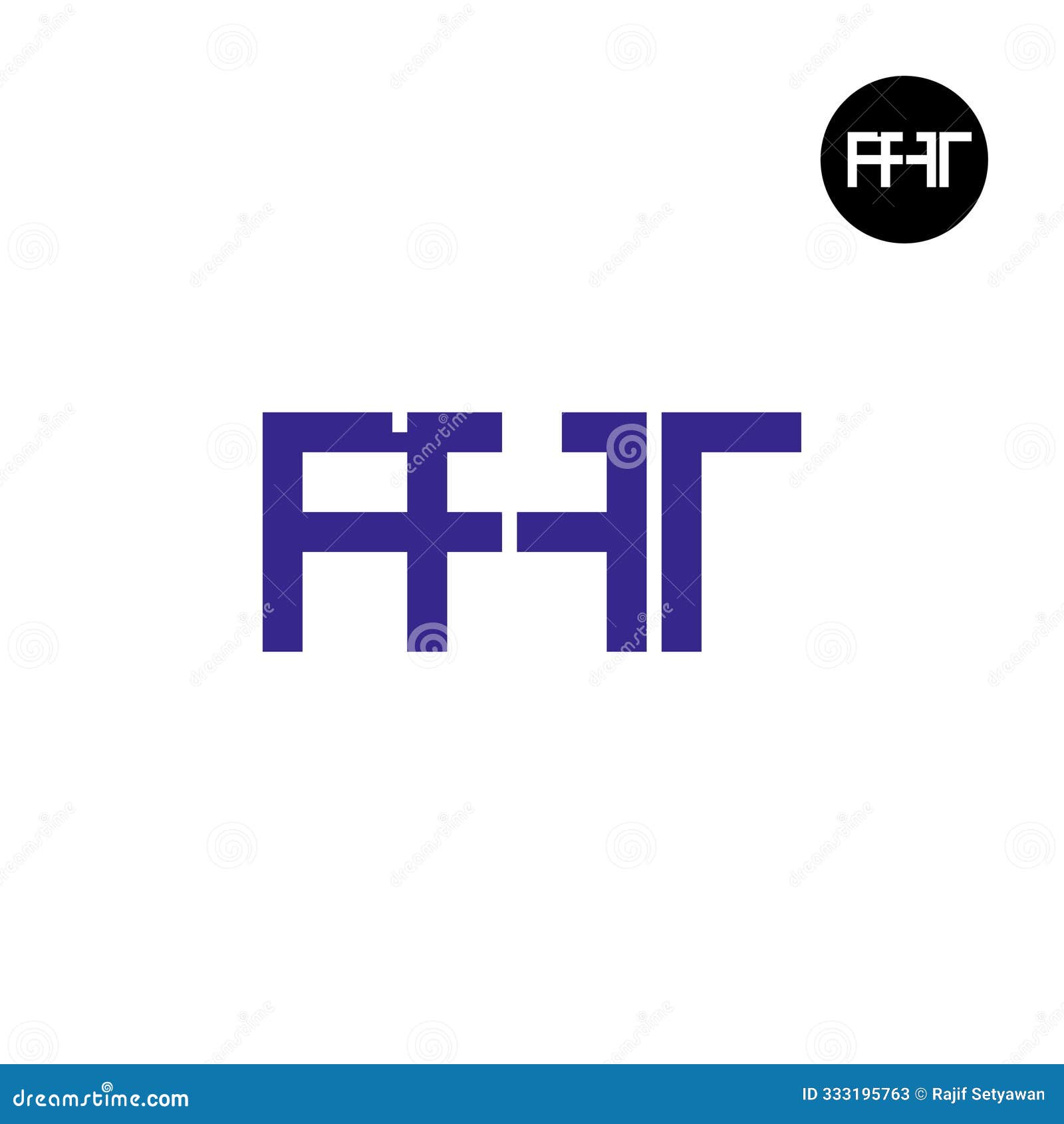 FHT Logo Letter Monogram Design Stock Vector - Illustration of monogram ...