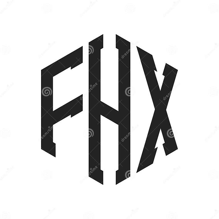 FHX Logo Design. Initial Letter FHX Monogram Logo Using Hexagon Shape ...