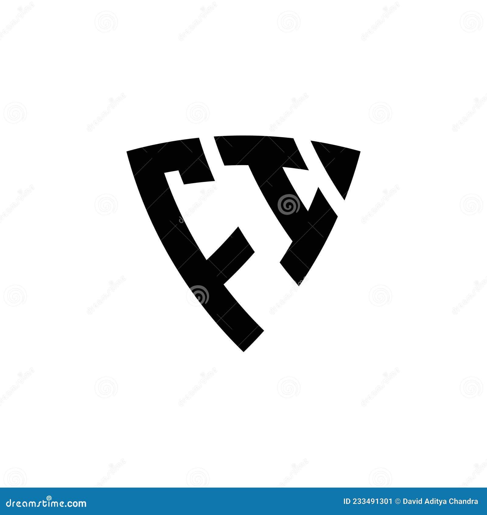 FI Logo Monogram Triangle Shield Style Stock Vector - Illustration of ...