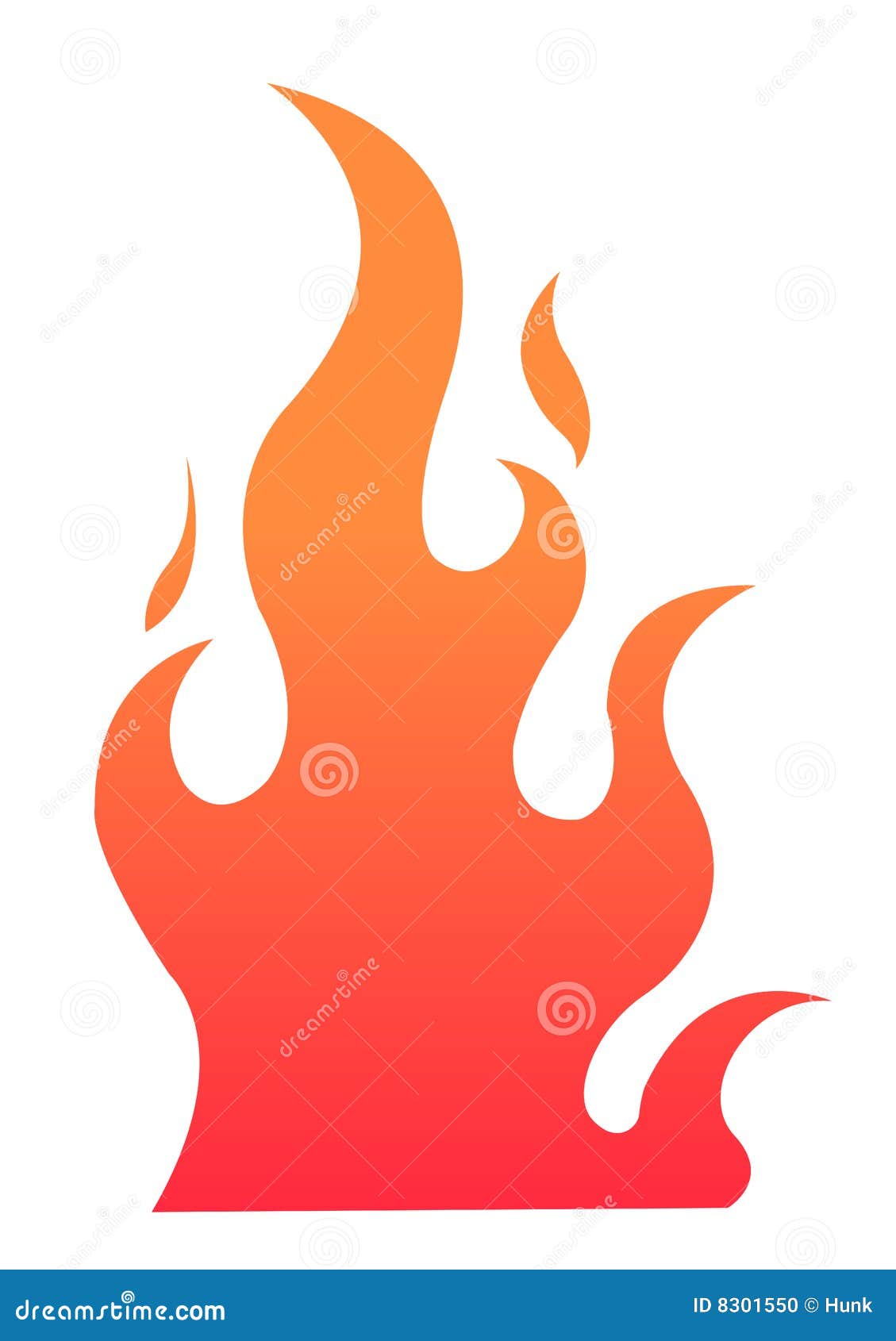 Fiamma illustrazione vettoriale. Illustrazione di caldo - 8301550