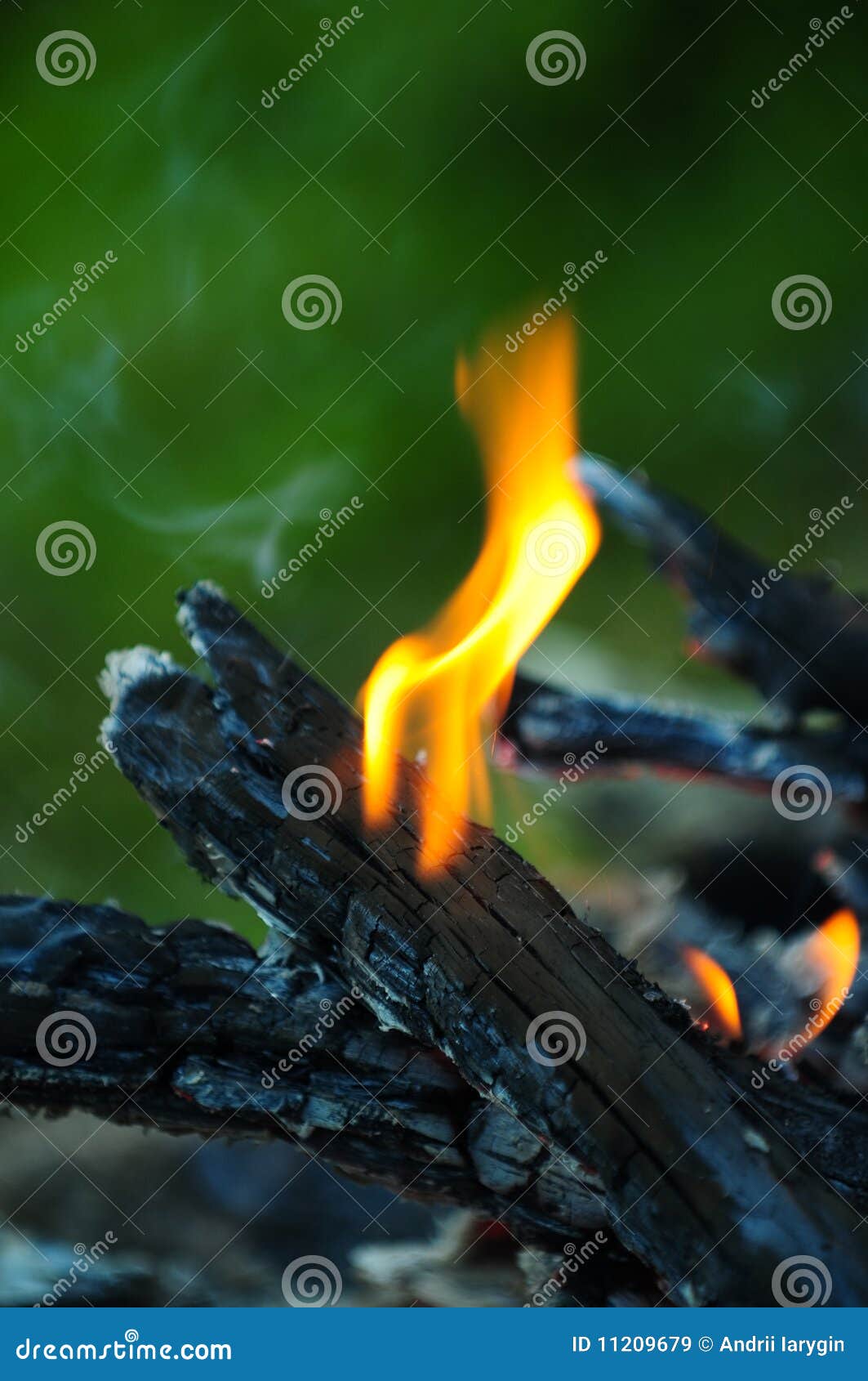 Fiamma del fuoco immagine stock. Immagine di bruciare - 11209679
