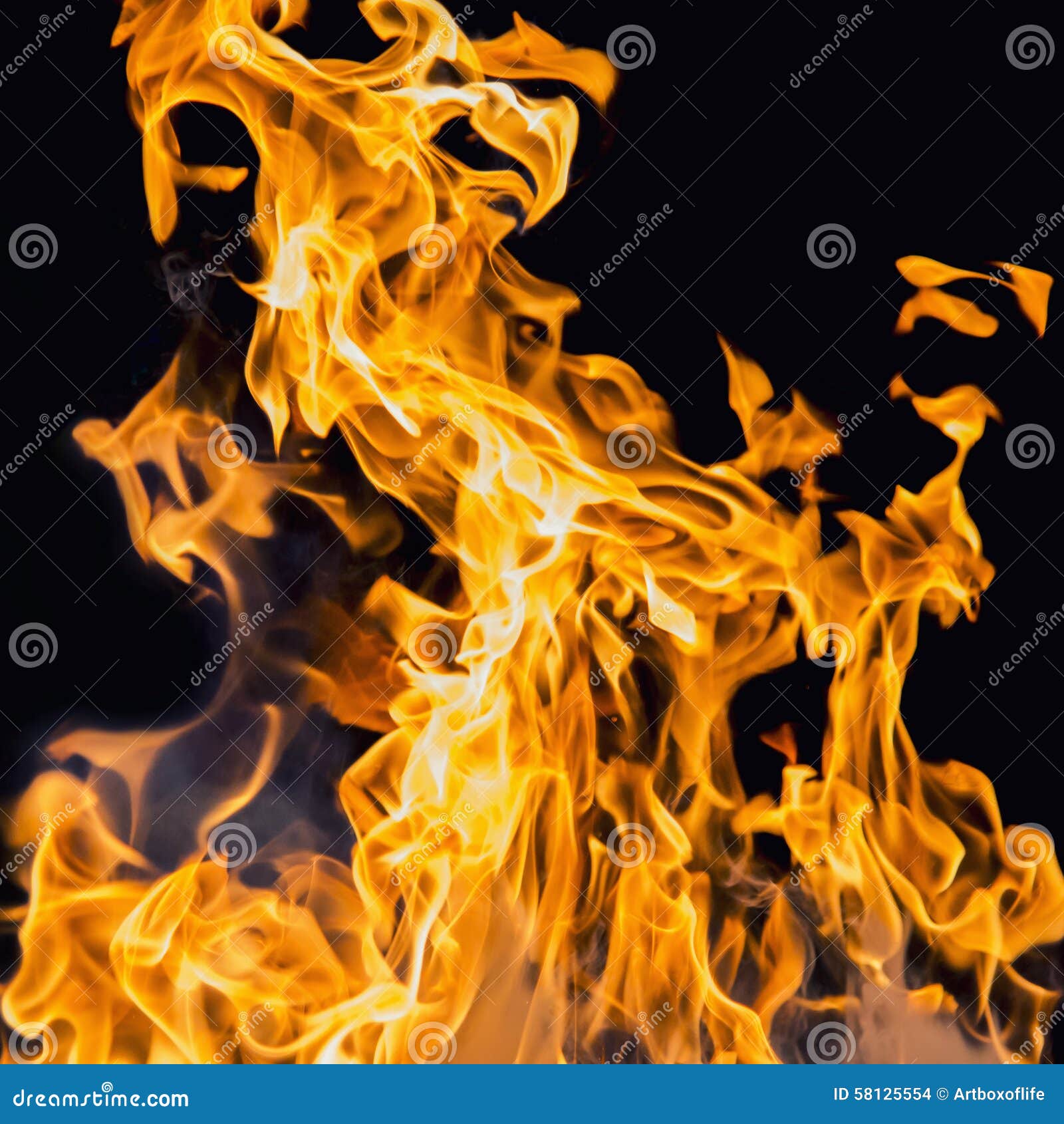 Fiamma Del Fuoco Della Fiammata Fotografia Stock - Immagine di ...