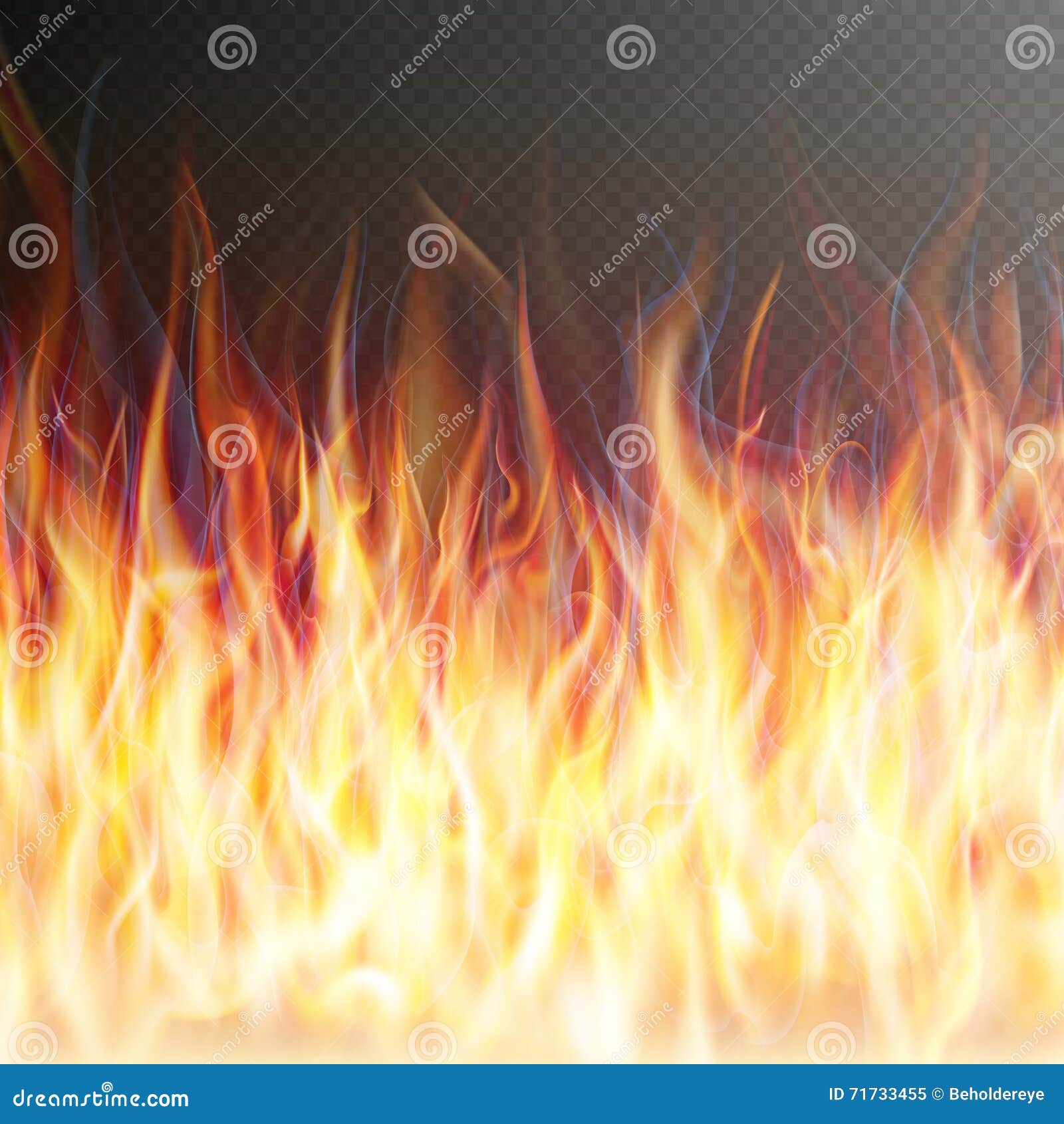 Fiamma Del Fuoco Della Fiammata ENV 10 Illustrazione Vettoriale ...