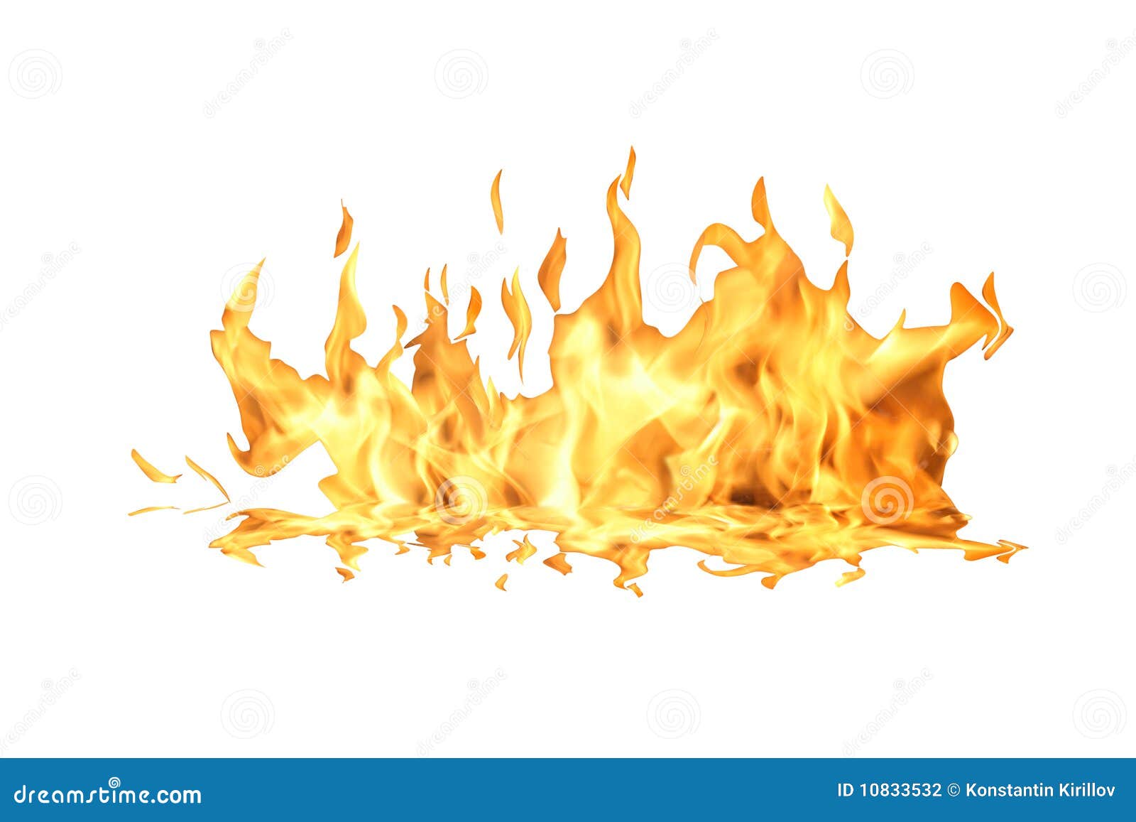 Fiamma del fuoco su bianco fotografia stock. Immagine di fuoco - 10833532