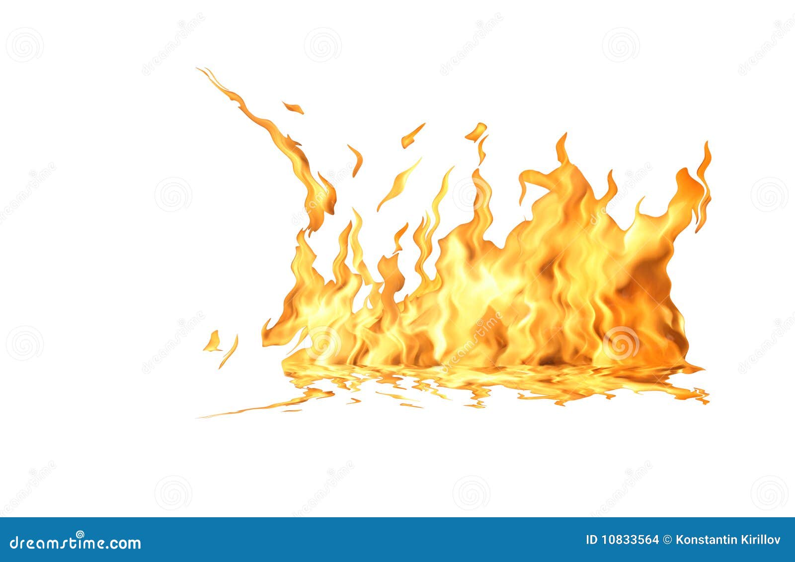 Fiamma del fuoco su bianco fotografia stock. Immagine di fuoco - 10833564