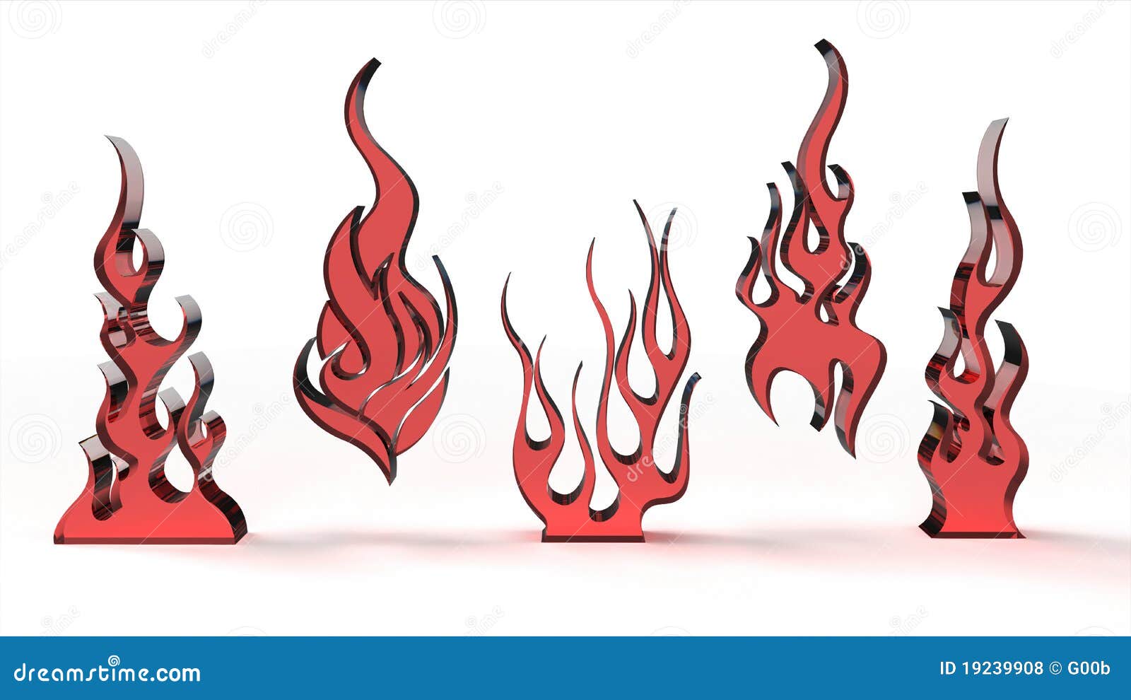 Fiamme stilizzate illustrazione di stock. Illustrazione di fuoco - 19239908
