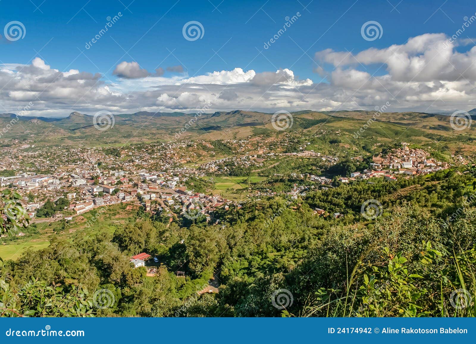 Fianarantsoa stock photo. Image of hill, outdoor, home - 24174942