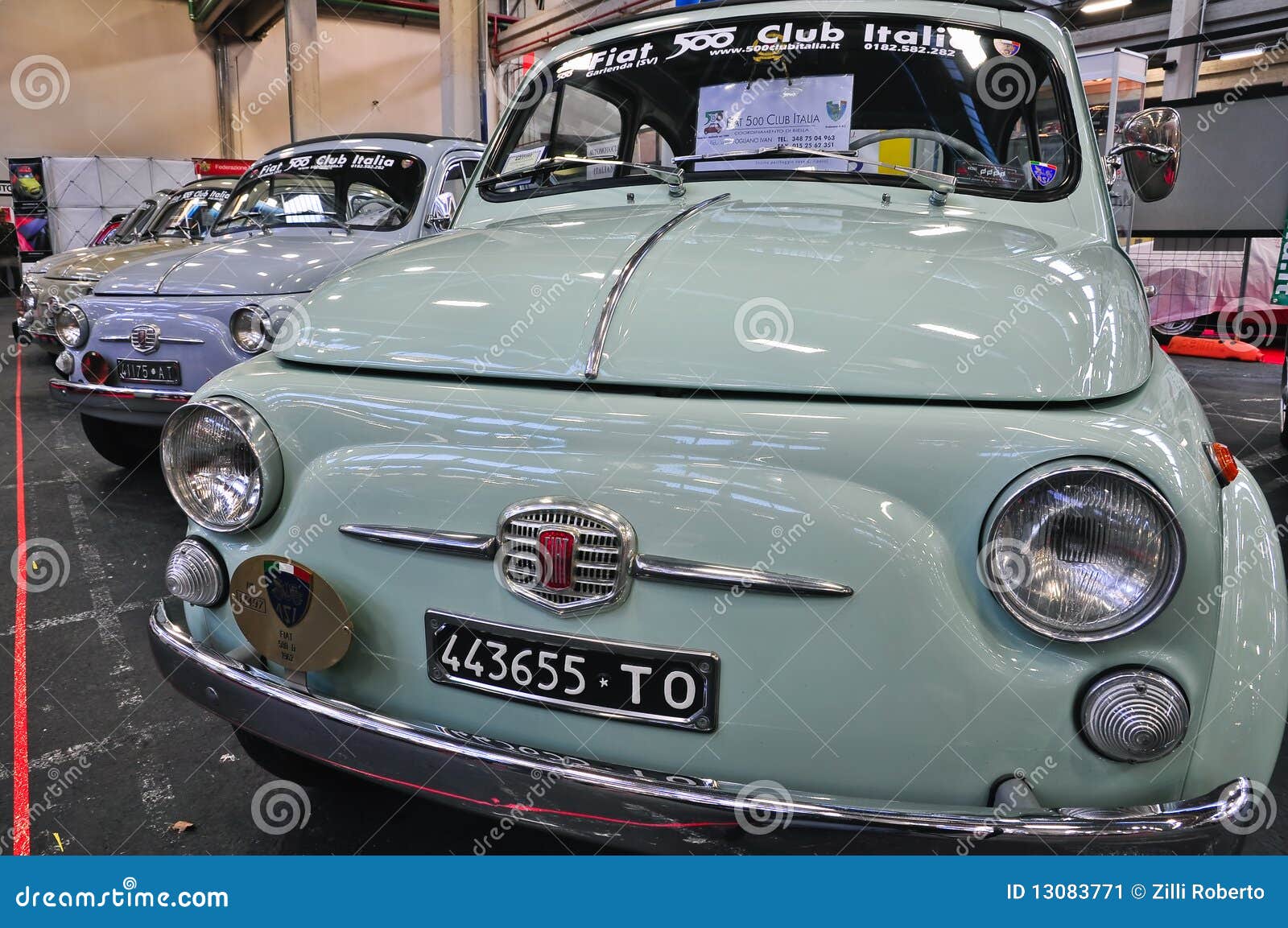 Fiat 500 Italy Club editorial photo. Image of lingotto - 13083771