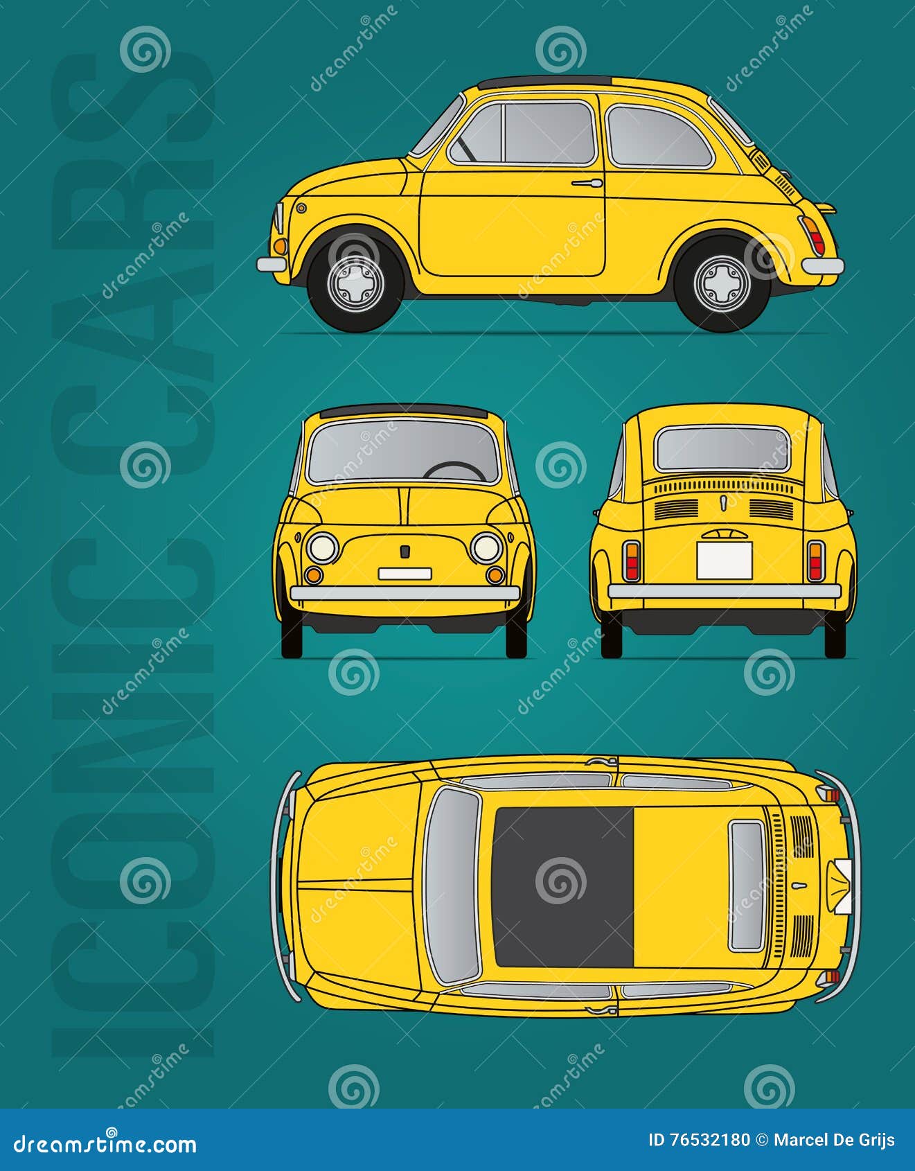 Fiat 500 Logo Vector