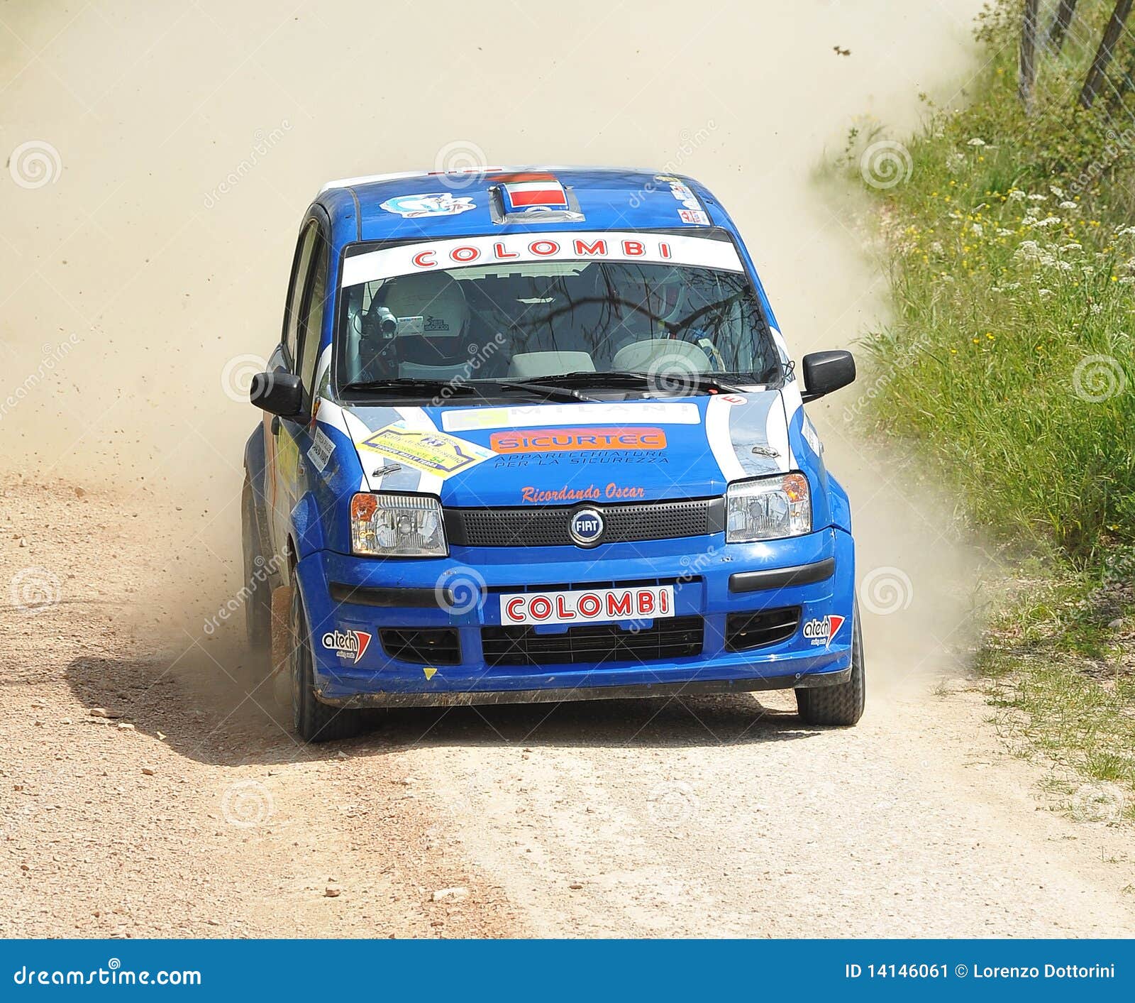 Fiat Panda rally car editorial photo. Image of speed - 14146061