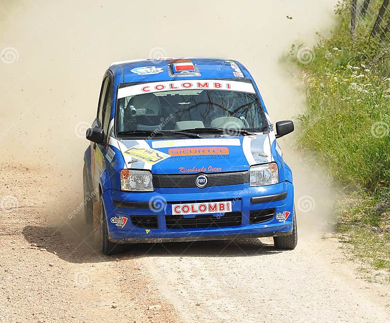 Fiat Panda rally car editorial photo. Image of speed - 14146061