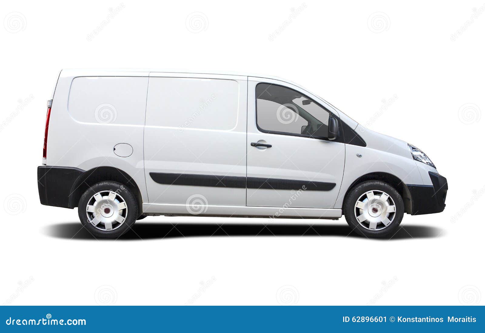 Fiat Scudo white stock image. Image of isolated, truck - 62896601