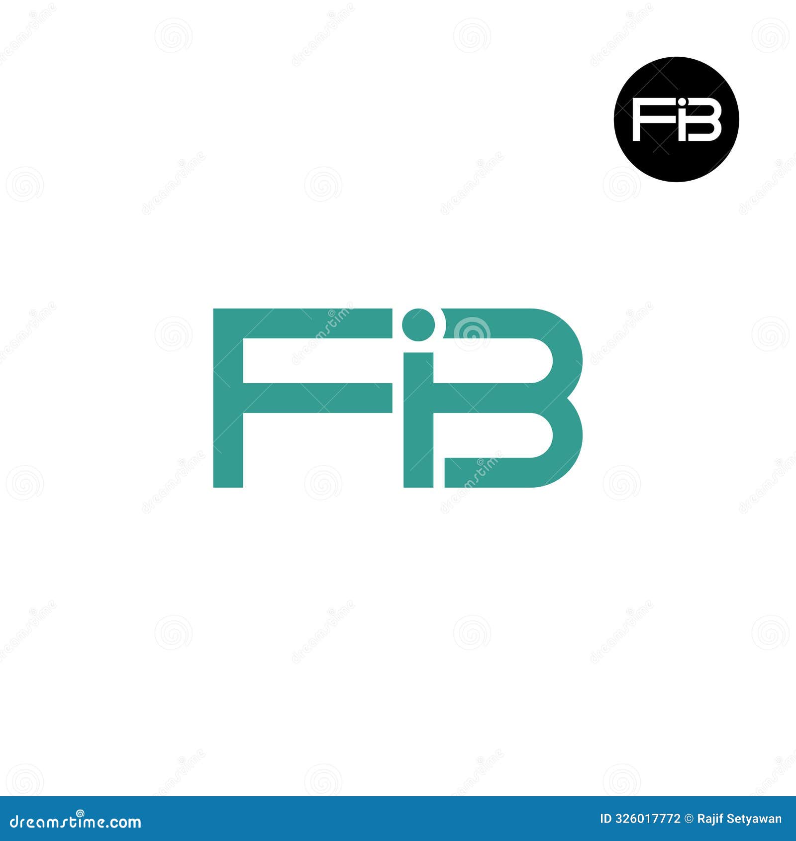FIB Logo Letter Monogram Design Stock Vector - Illustration of ...