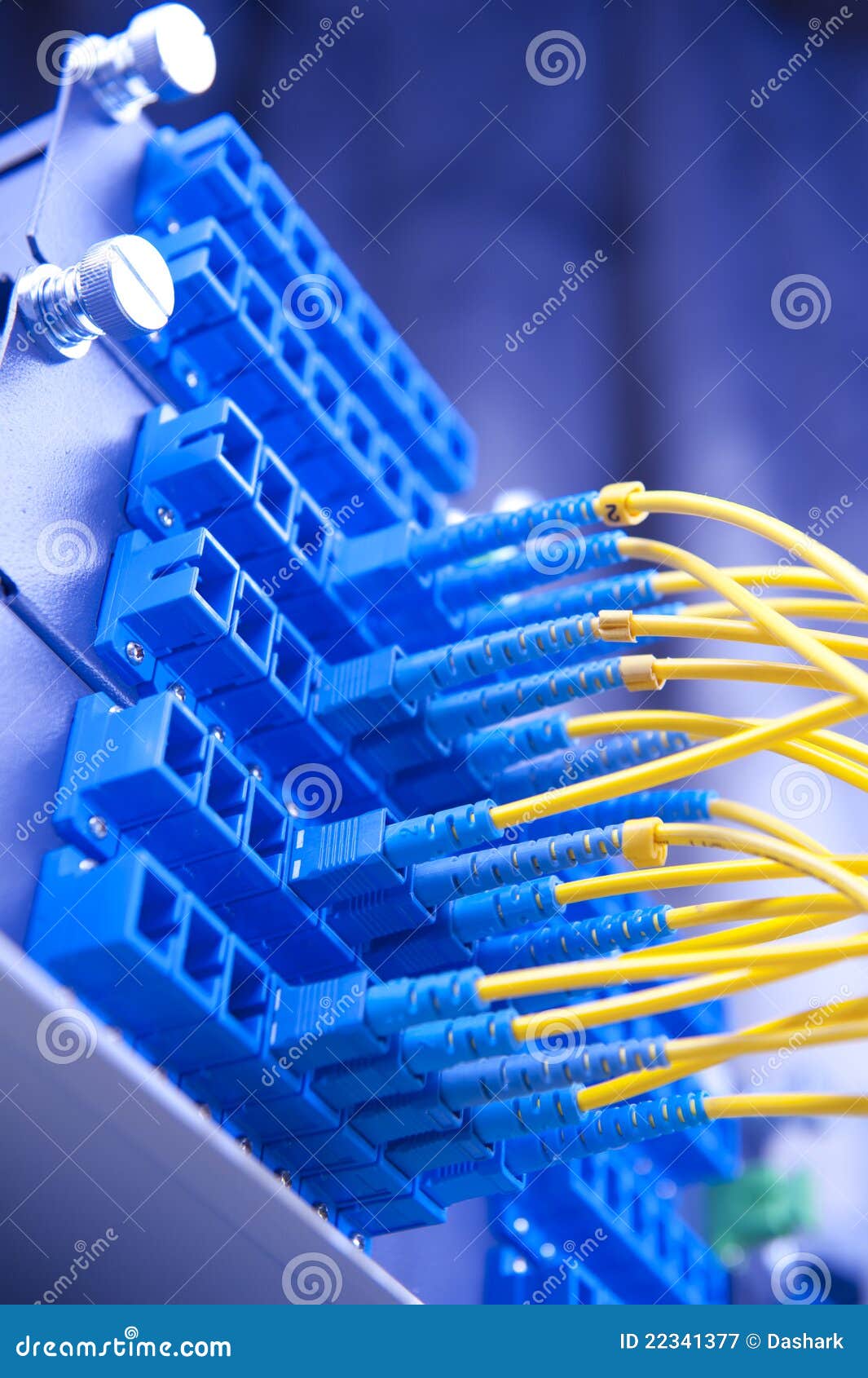 Fiber Cable Serve with Technology Style Stock Image - Image of cluster ...