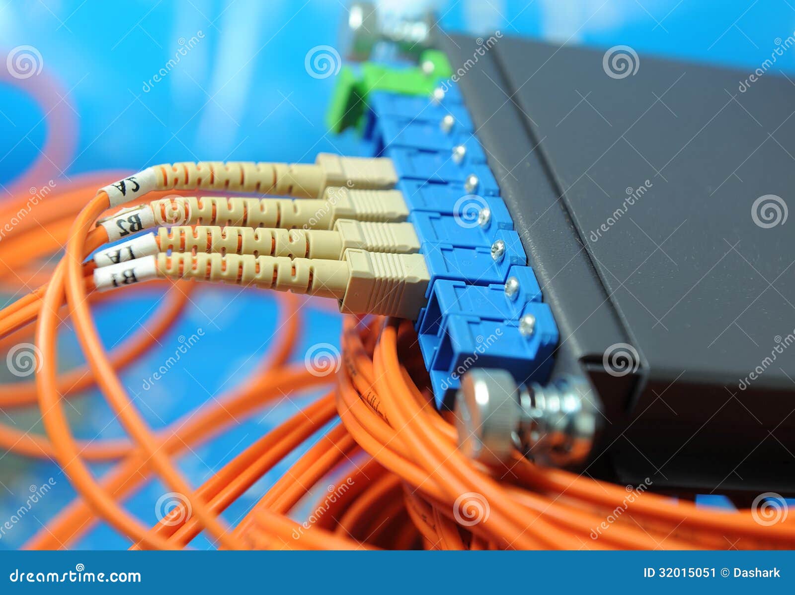 Fiber Cable Serve with Technology Style Stock Image - Image of modern ...